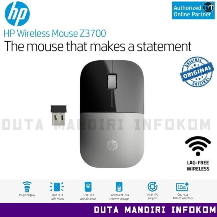 Jual HP Z3700 - Wireless 2.4Ghz Optical Office Mouse | Shopee Indonesia