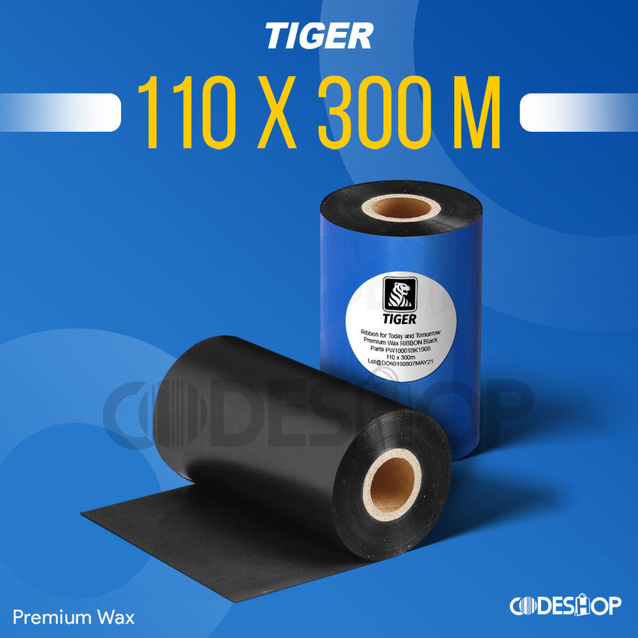 Jual Ribon Barcode Wax ZEBRA UKURAN 110 X 300 Meter | Shopee Indonesia