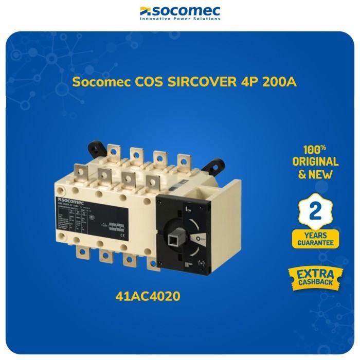 Jual Socomec Cos Sircover Change Over Switch Ohm Saklar 4P 200A | Shopee Indonesia