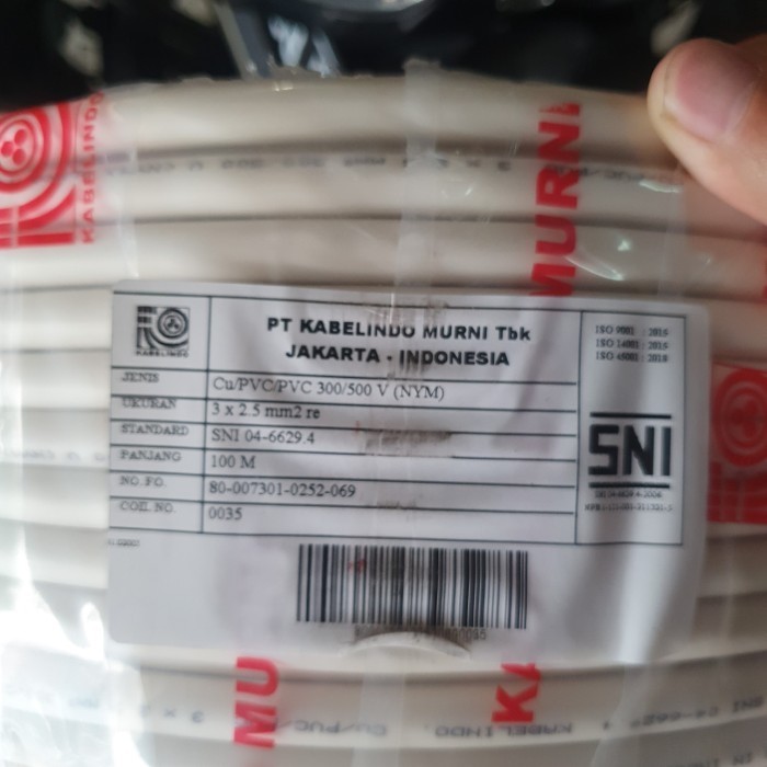 Jual Kabel Nym Kawat Kabelindo Kabel Indo 2X1,5 2X2,5 3X1,5 3X2,5 100M ...