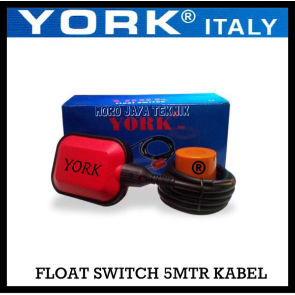 Jual NEW SERIES FLOAT SWITCH YORK 5 MTR KABEL OTOMATIS POMPA CELUP DAN ...