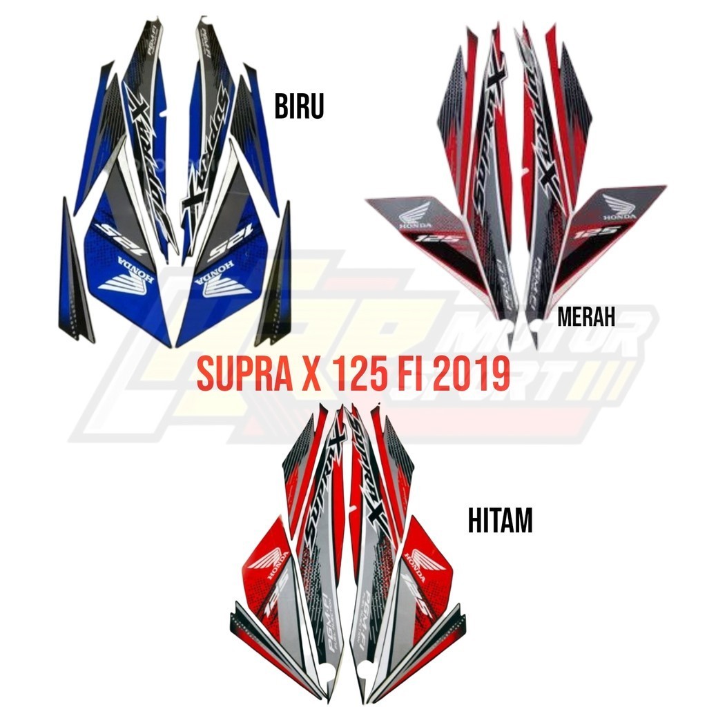 Jual STIKER STRIPING BODI SUPRA X 125 FI INJEKSI 2019 HIGH QUALITY ...