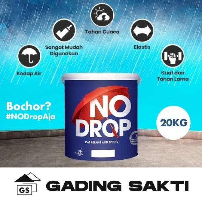 Jual Pertukangan Avian No Drop Waterproofing / Cat Anti Bocor Pail 20kg | Shopee Indonesia