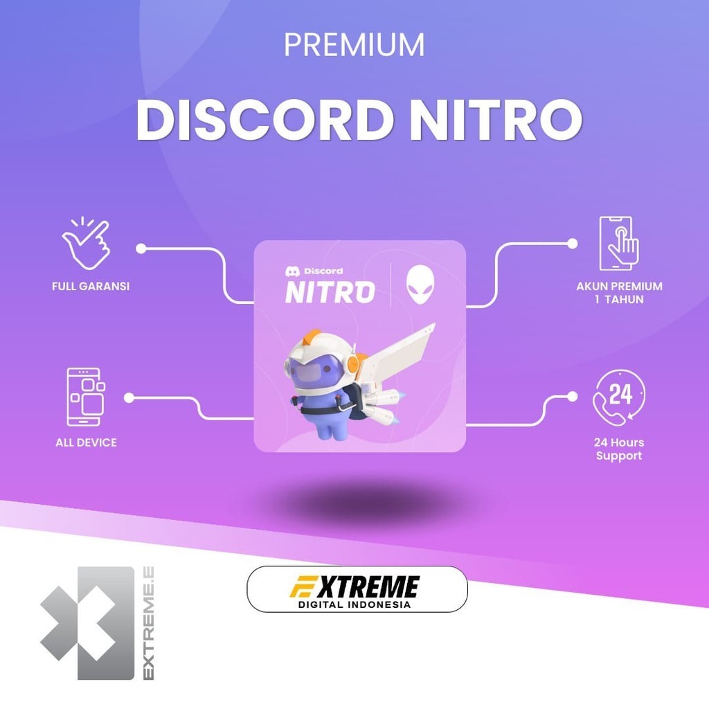 Jual Discord Nitro Premium 1 Tahun Murah Bergaransi | Shopee Indonesia