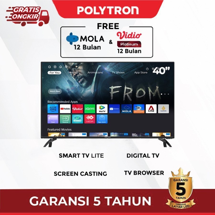 Jual POLYTRON SMART DIGITAL TV 40" PLD 40CV8969 40 INCH LED | Shopee ...