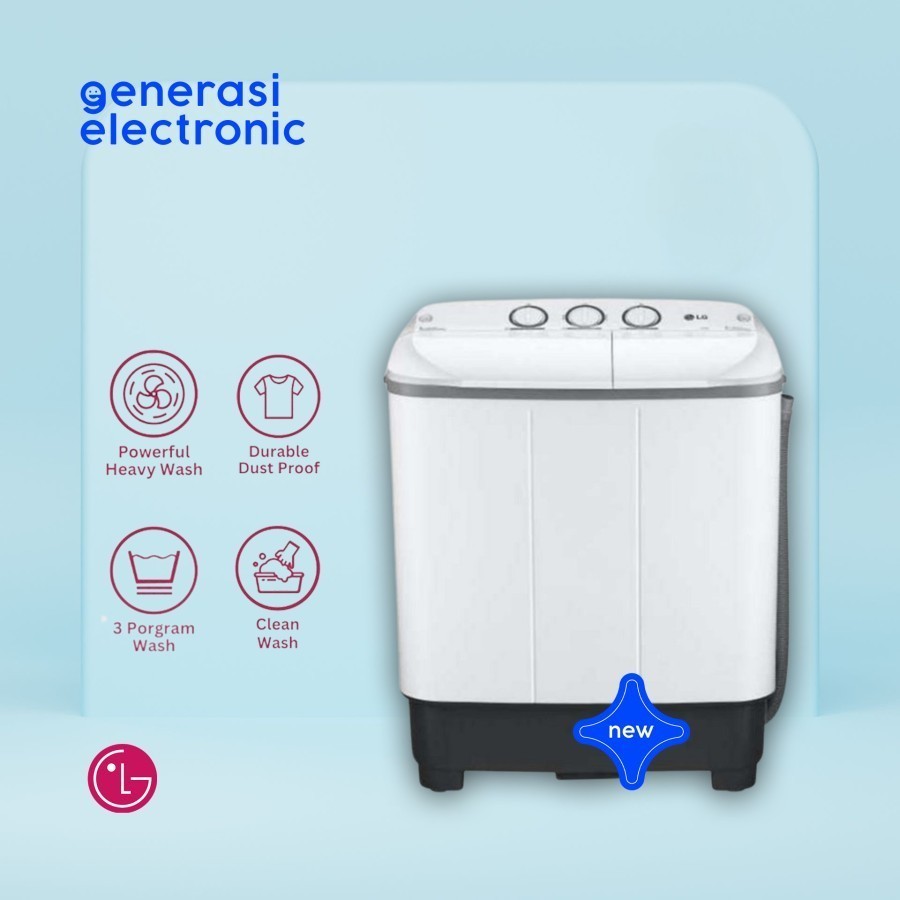 Jual LG Mesin Cuci 2 Tabung Manual 7Kg P700NONP / P 700 NONP / P700N ...
