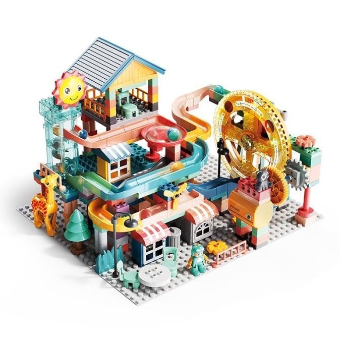 Jual Feelo 299 Pcs Electric Slide Building Block Mainan Edukasi Balok ...