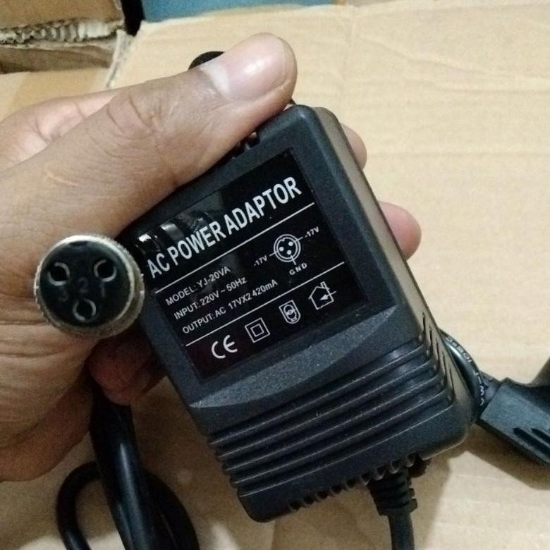 Jual SGH - ADAPTOR MIXER 18,5v dan 17V 3 PIN lubang cocok untuk mixer yang menggunakan adaptor 3 ...