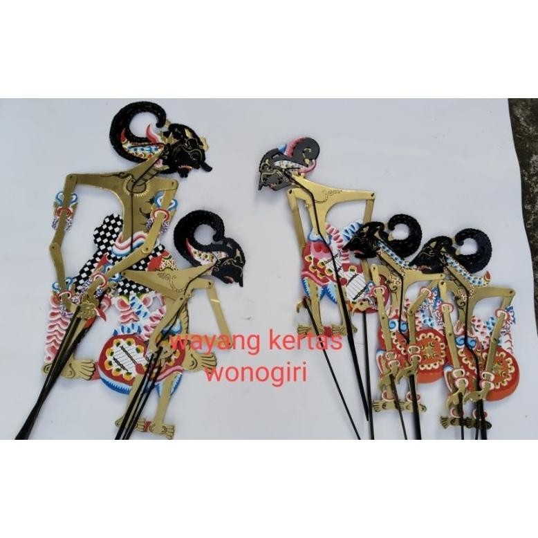 Jual Flash Sale Wayang Kulit Kertas Pandawa Lima Ukuran Standar Isi 5 ...
