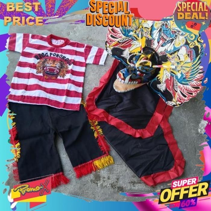 Jual DISCOUNT PAKET MURAH BAJU REOG DAN BARONGAN CAPLOKAN DEVIL JUMBO ...