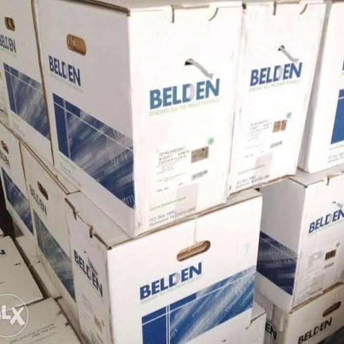 Jual Kabel Lan Utp Cat6 Belden Cat 6 1 Dus Roll Box Original Usa ...