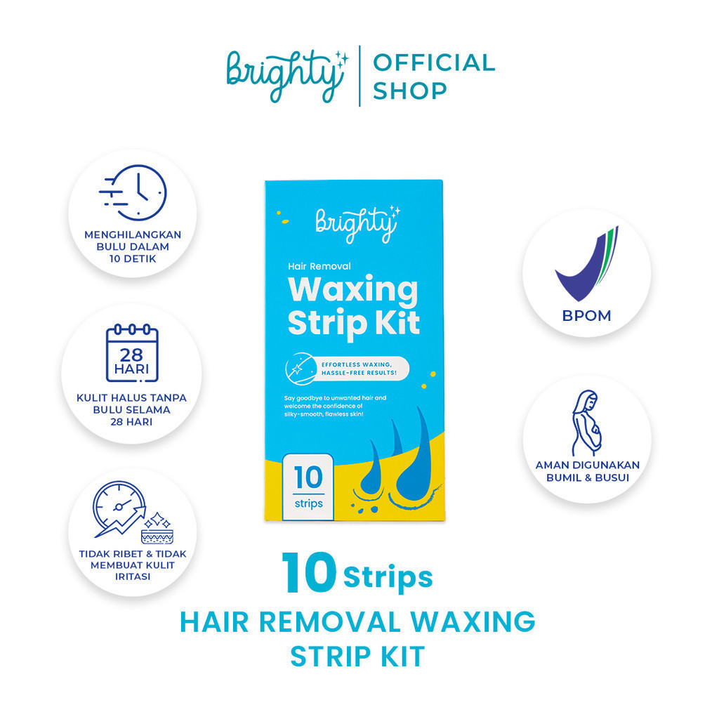 Jual Brighty Hair Removal Waxing Strip Kit Waxing Ketiak Paket Waxing pencukur bulu kemaluan ...