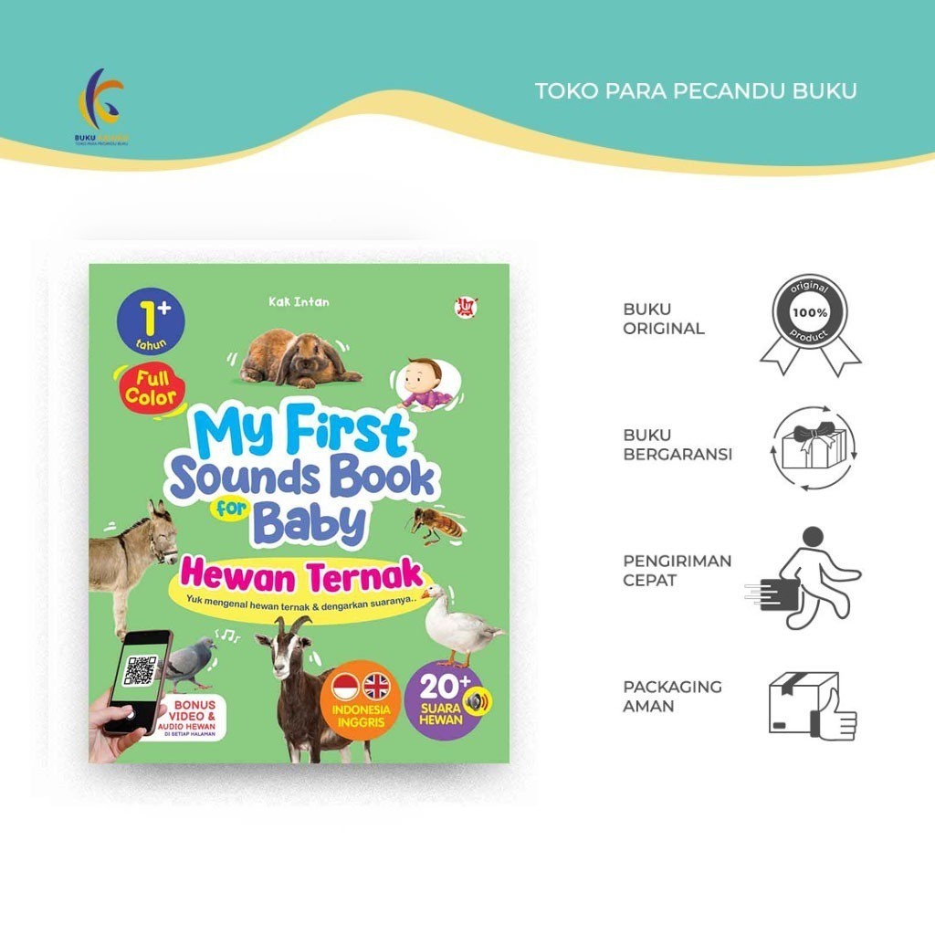 Jual Buku Anak - My First Sounds Book For Baby – Hewan Ternak - Kak ...
