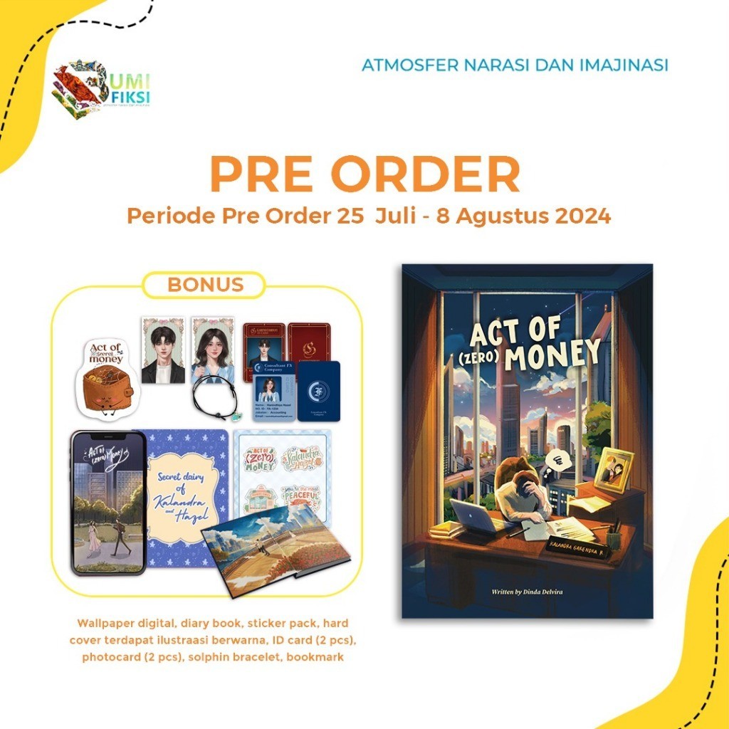 Jual Pre Order - Buku Novel - Act Of (ZERO) Money - Dinda Delvira - Rainbook Publishing ...