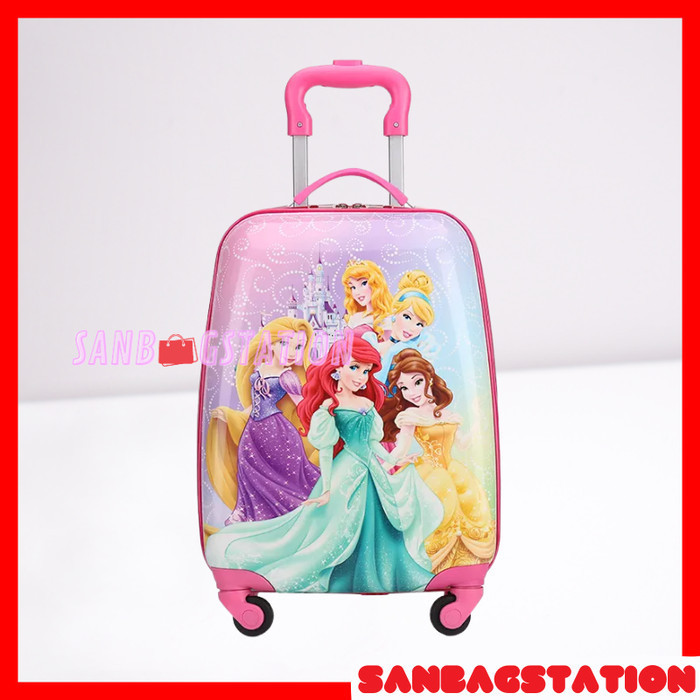 Jual KIDS TROLLEY LUGGAGE KOPER BAGASI ANAK 16 INCH INCI MOTIF PRINCESS ...