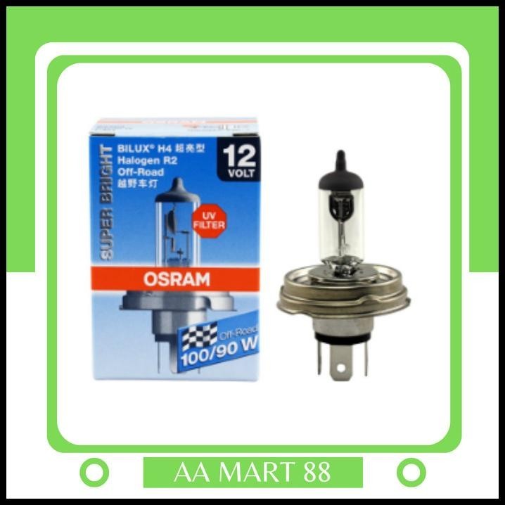 Jual TERMURAH OSRAM LAMPU MOBIL HALOGEN BILUX H4 100/80W 12V P45T MADE ...