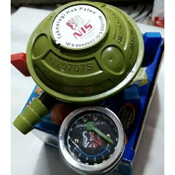 Jual Regulator Gas Meter Double Lock Dua Kunci Merk Nis | Shopee Indonesia