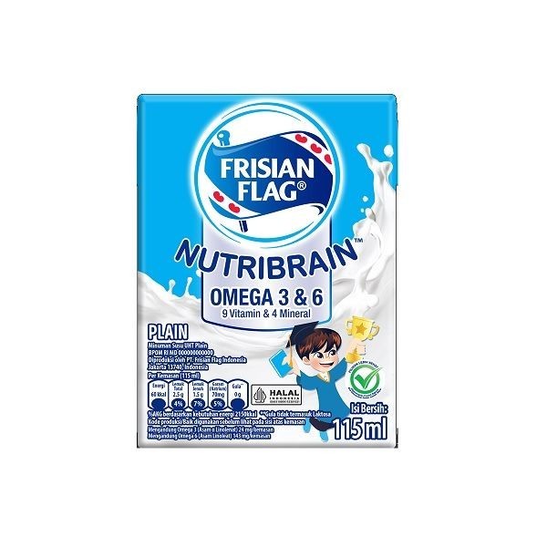 Jual FRISIAN FLAG UHT NUTRIBRAIN PLAIN 115 ML | Shopee Indonesia