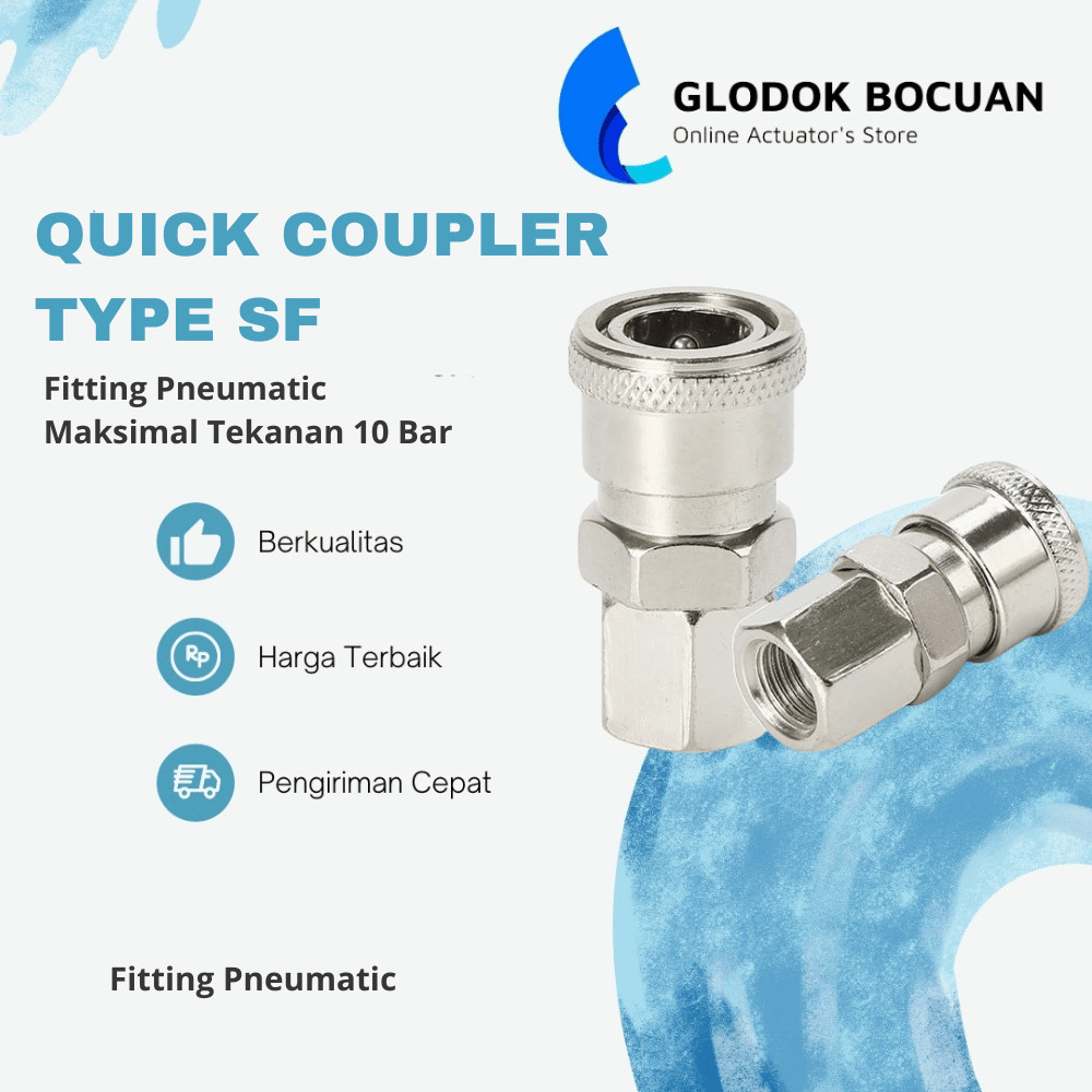 Jual SF 20 Quick Coupler Female Connector Compressor Drat Female 1/4 ...