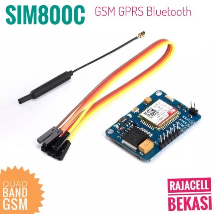 Jual Sim800C Ipx Module Gsm Gprs Bluetooth Pengganti Sim900A For ...