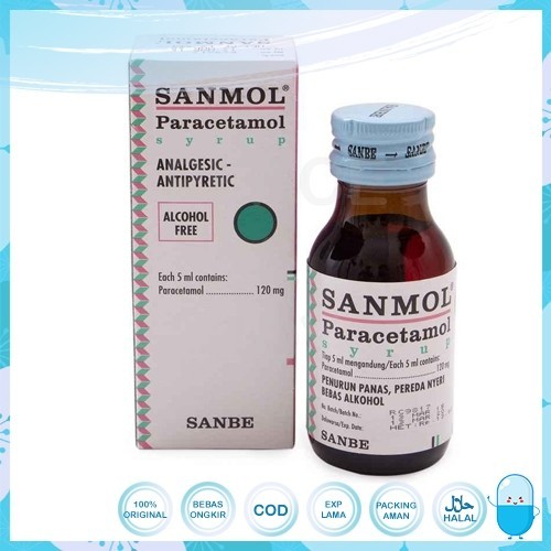 Jual SANMOL SYRUP SANBE 60 ML PEREDA NYERI SAKIT KEPALA SAKIT GIGI ...