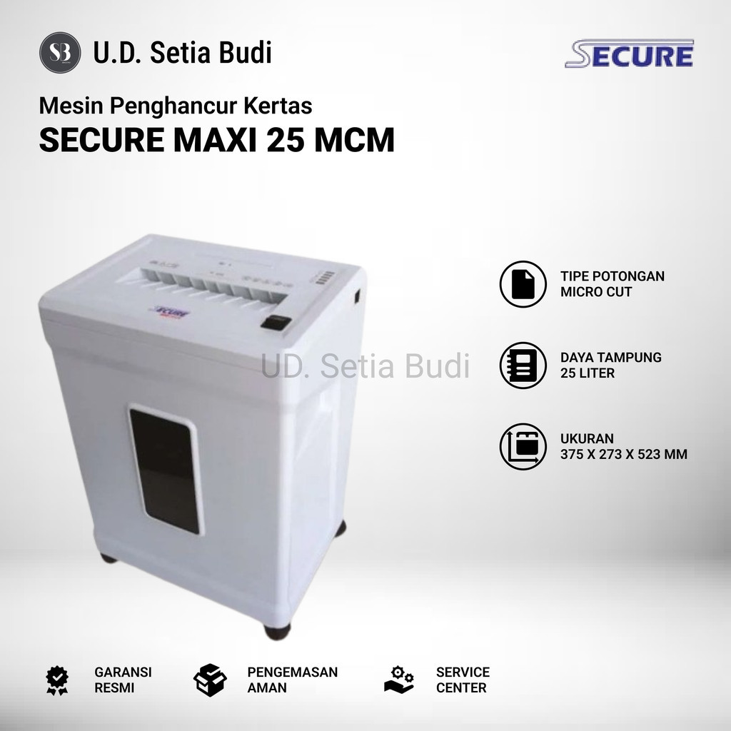Jual Mesin Penghancur Kertas Secure Maxi 25 MCM Paper Shredder Secure ...