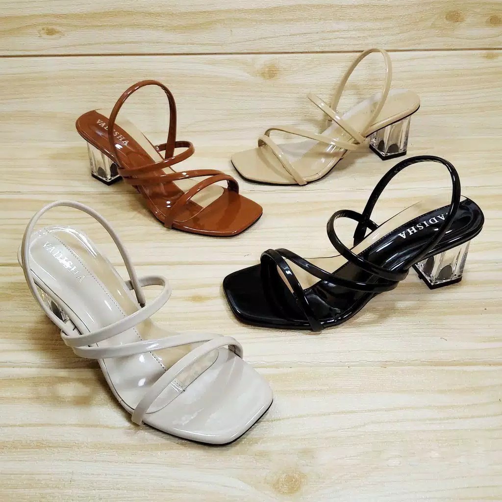 Jual Heels Wanita Srandal Style Korean Simple Elegan Hells Cewek 3Cm ...