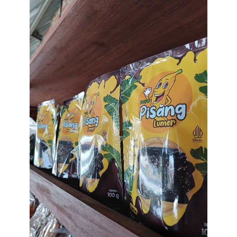 Jual KERIPIK PISANG LUMER KEMASAN STANDING POUCH (100G) ASLI PALEMBANG ...