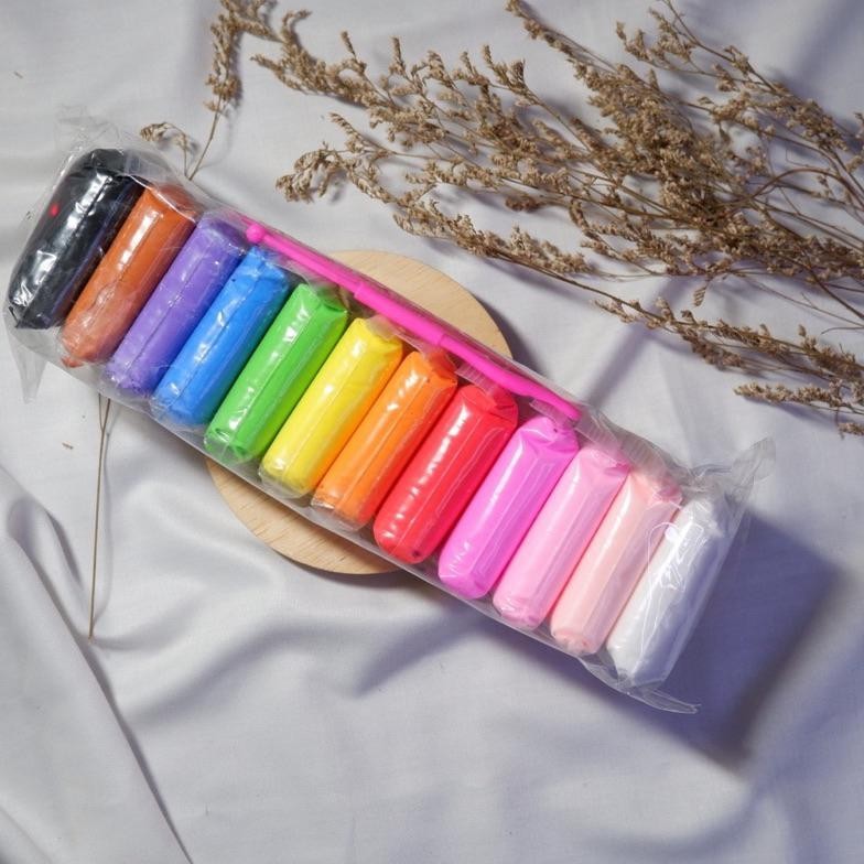 Jual g-24 CLAY POLYMER/SOFT CLAY ISI 12pc PLUS ALAT MAIN - MAINAN CLAY ...