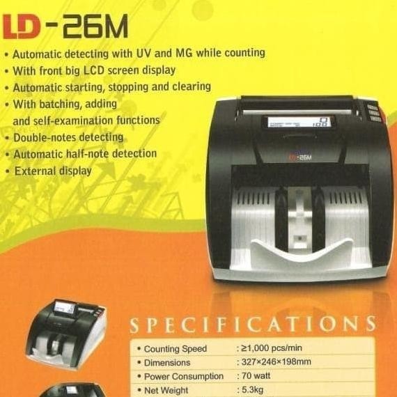 Jual MESIN HITUNG UANG SECURE LD-26 M /MONEY COUNTER | Shopee Indonesia