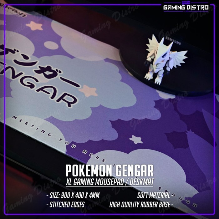 Jual Aba Pokemon Gengar Xl Gaming Mousepad Deskmat | Shopee Indonesia