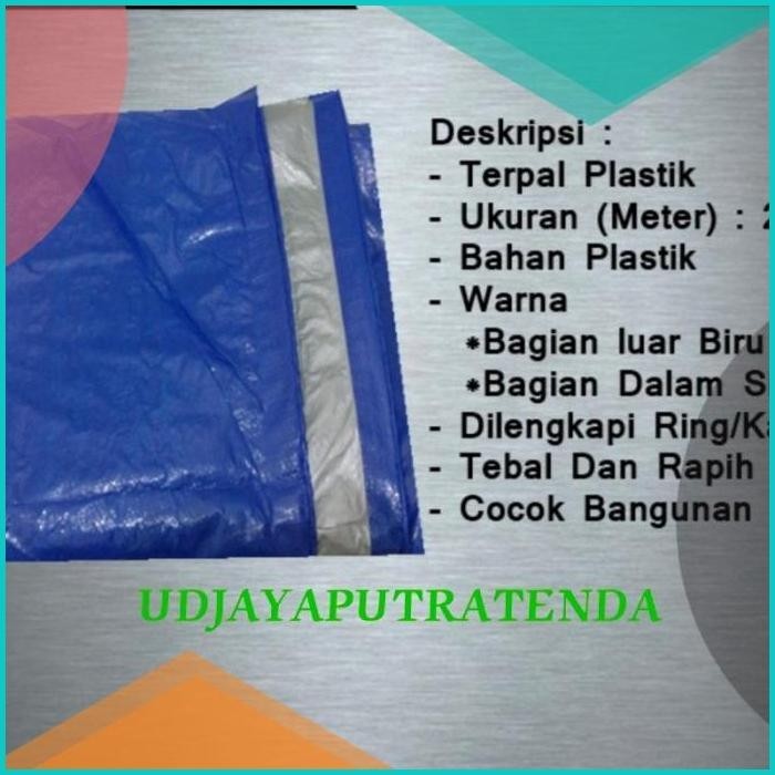 Jual TERPAL PLASTIK TIYPE A3 UKURAN 3X4 WARNA BIRU-SILVER 8JVLZ4 ...