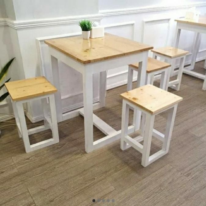 Jual meja cafe resto meja makan 1 meja 2 kursi IS81 | Shopee Indonesia