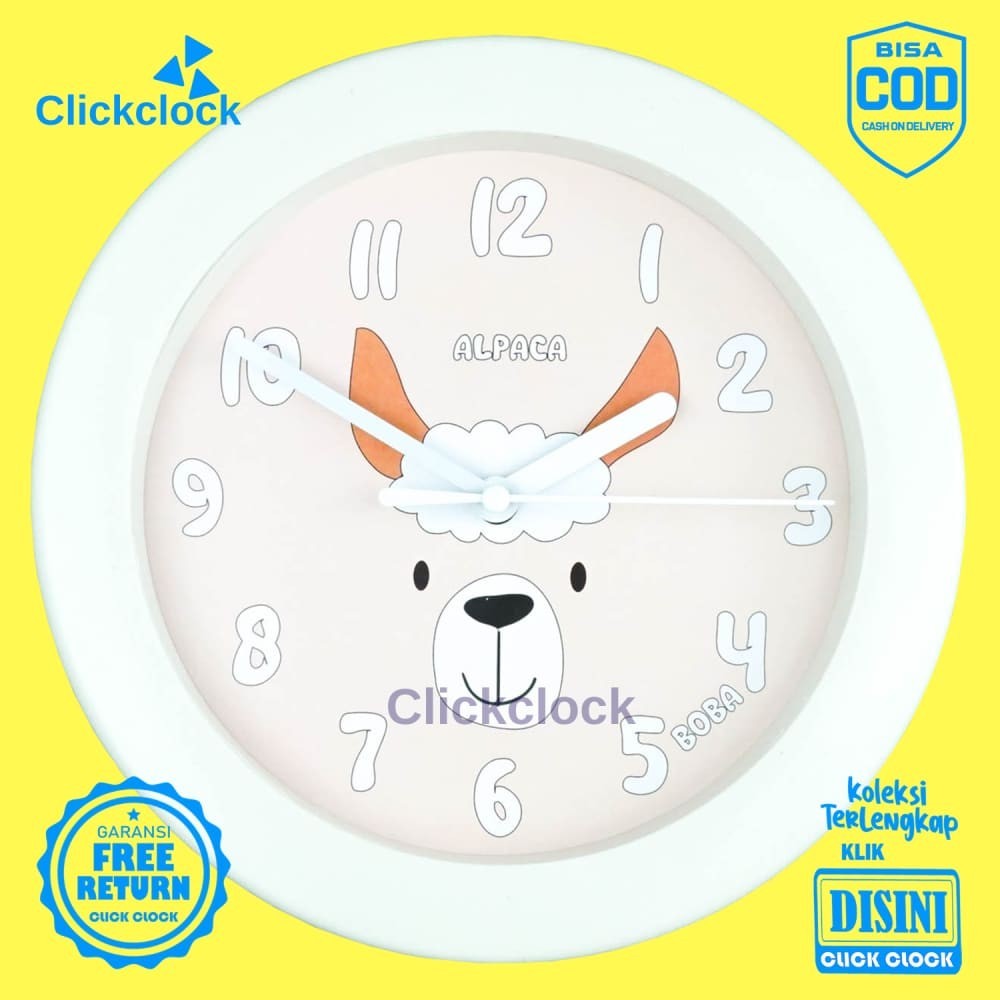 Jual Jam Dinding Analog Karakteranak Alpaca BB8585-805 Besar Hiasan ...