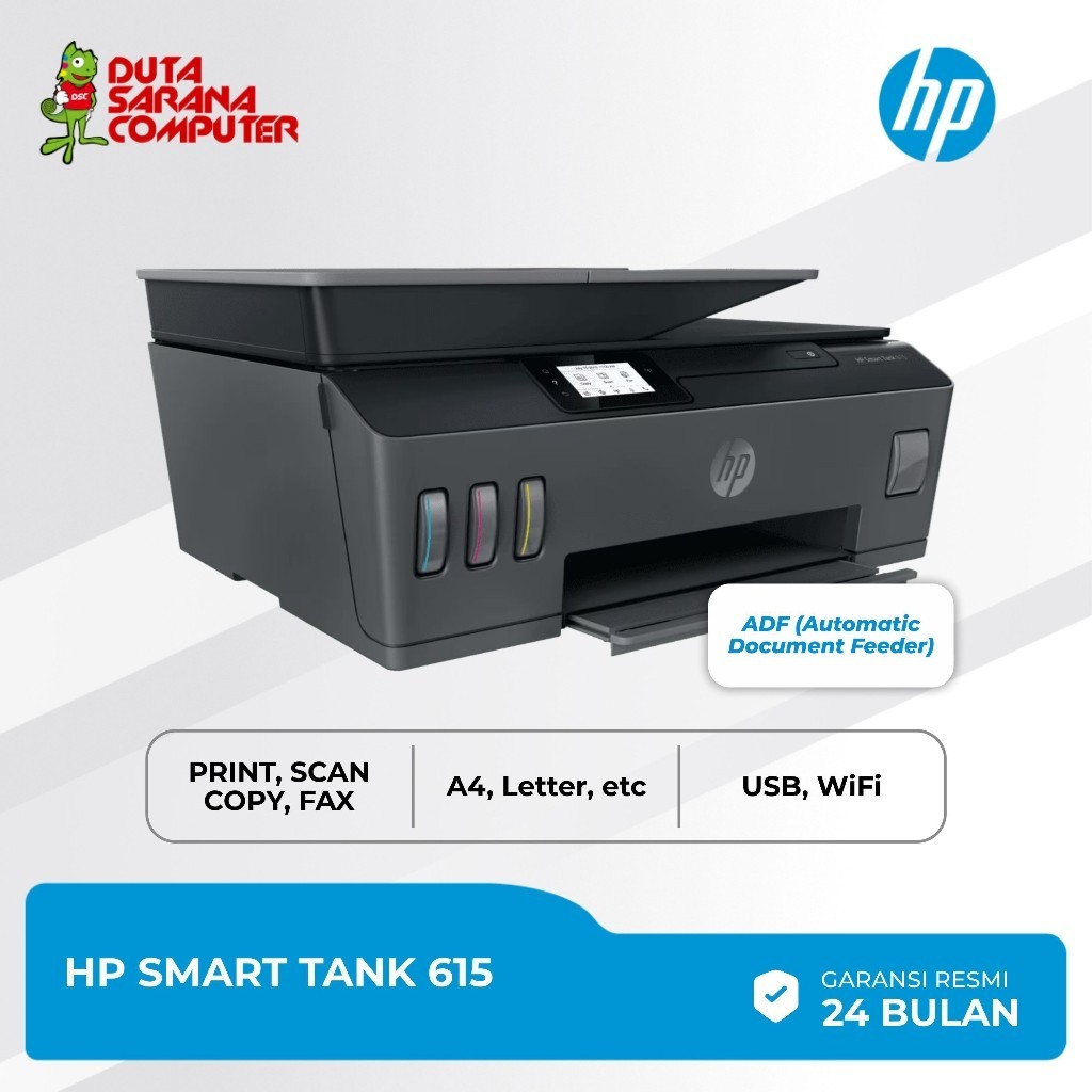 Jual PRINTER HP 615 SMART TANK PRINT SCAN COPY WIFI A4 GARANSI RESMI ...