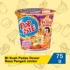 Jual RMY-SPM POP MIE KUAH PEDAS DOWER RASA PANGSIT JONTOR 75 G | Shopee ...