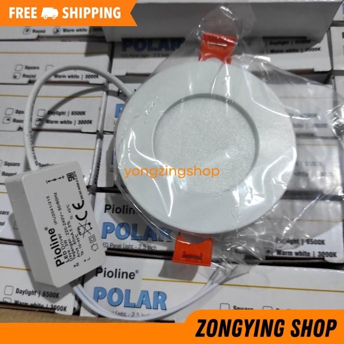 Jual DOWNLIGHT LED PIOLINE 3W BULAT SLIM 3WATT 3 WATT LED PANEL LIGHT ...