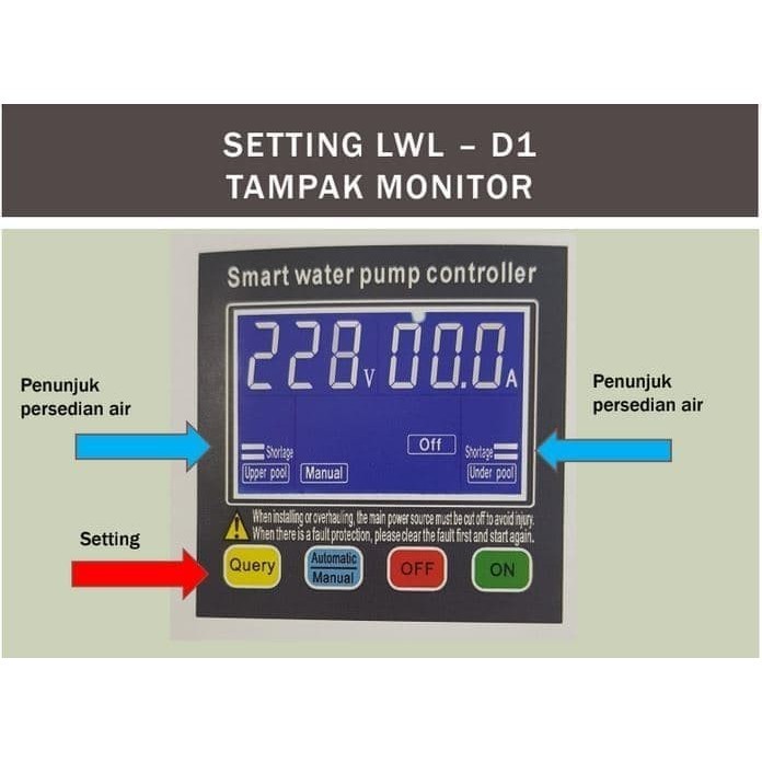 Jual Water Level Control /Wlc With Lcd Lwl-D1 Single Phase 220V Merk Larkin Ori | Shopee Indonesia