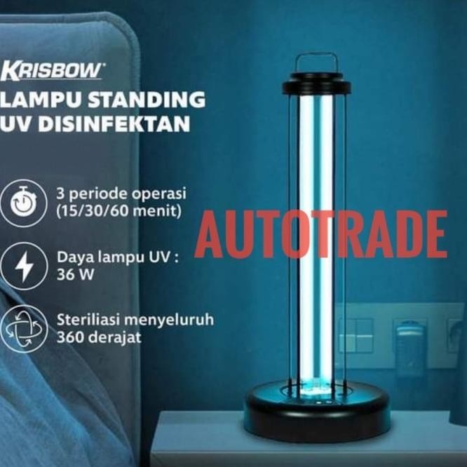 Jual Krisbow Lampu Uv Disinfektan 36 Watt Uv Disinfection Lamp Sterilisasi | Shopee Indonesia