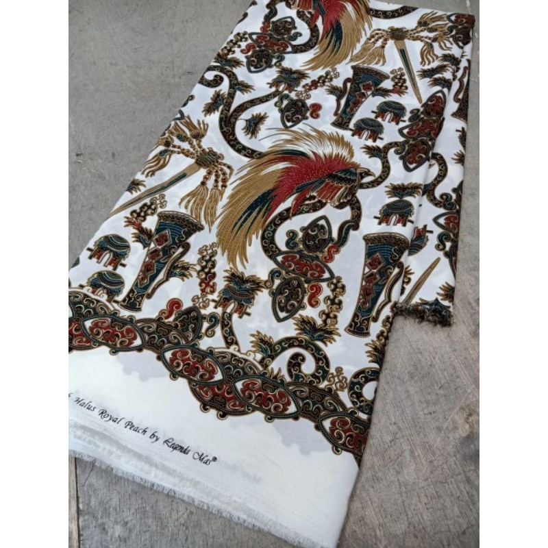 Jual bahan batik sutra foil legenda motif papua. batik foil khas papua ...