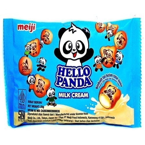 Jual S01753 MEIJI HELLO PANDA MILK CREAM BISCUIT 25GR MAJU BERSAMA ...