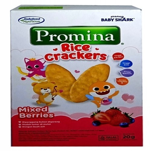 Jual S12671 SNACK BAYI PROMINA RICE CRACKERS MIXED BERRIES 20GR MAJU ...