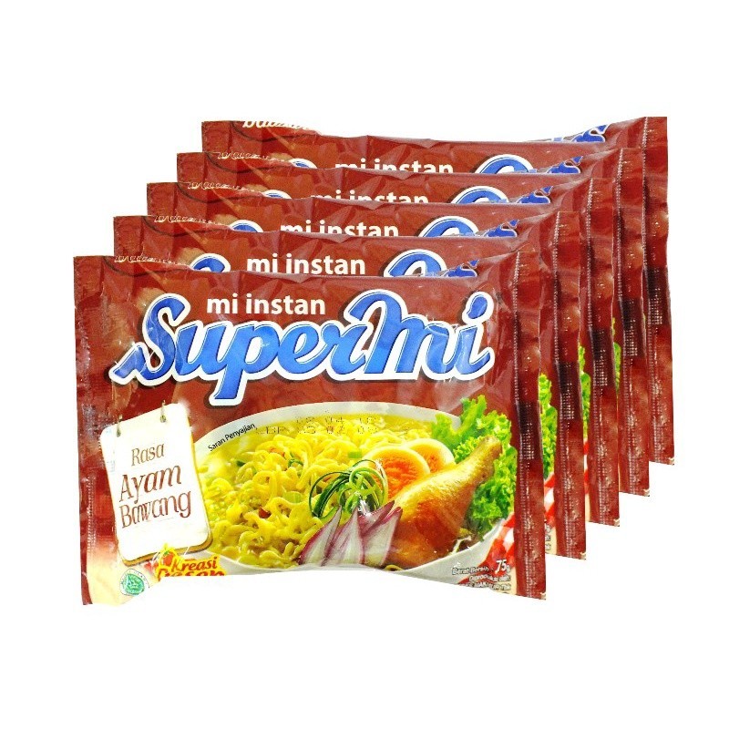Jual S05426 MIE INSTANT SUPERMIE 80 GR AYAM BAWANG MAJU BERSAMA ...