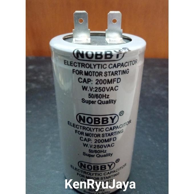 Jual Kapasitor Starting 200 MFD 250 VAC Nobby | Shopee Indonesia