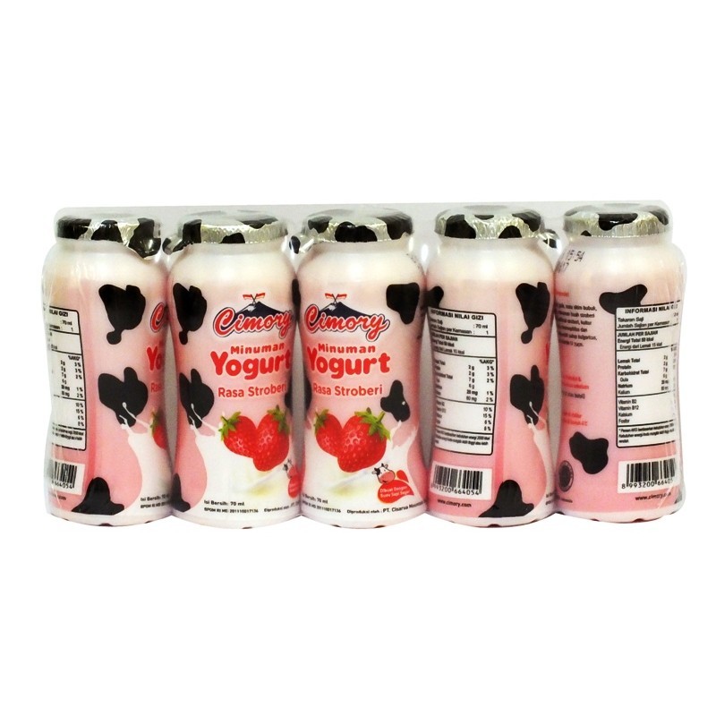 Jual S49259 CIMORY STRAWBERRY YOGURT DRINK 5`SX65ML BOTOL MAJU BERSAMA (20250720) | Shopee Indonesia