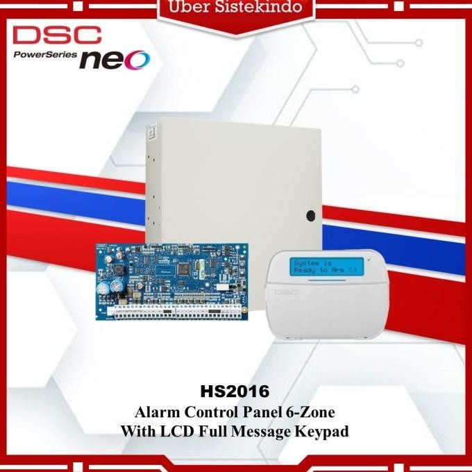 Jual Security Alarm Control Panel 6 Zone DSC Neo HS2016 with LCD Keypad ...