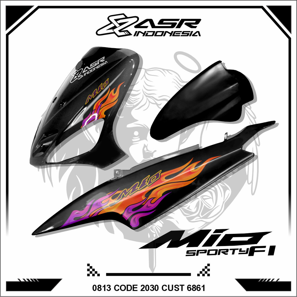 Jual Striping mio sporty 5tl old motif API2 transparan stiker yamaha ...