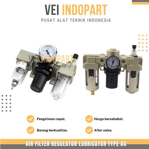 Jual AC3000-03 AC 3000 03 FILTER REGULATOR LUBRICATOR 3/8" | Shopee ...