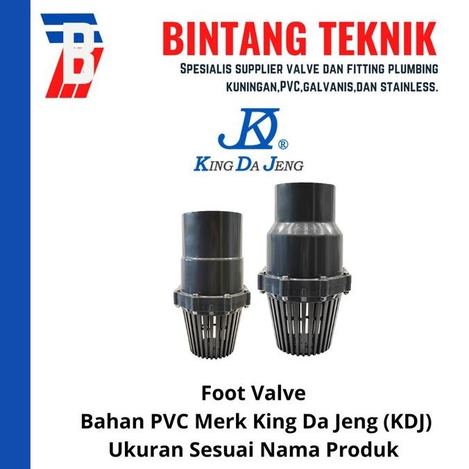 Jual Foot Valve 6" Inch Pvc Merk Kdj | Shopee Indonesia