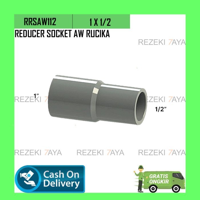Jual REDUCER SOCKET AW 1 X 1/2 INCH RUCIKA FITTING PIPA AIR PVC RUCIKA ...